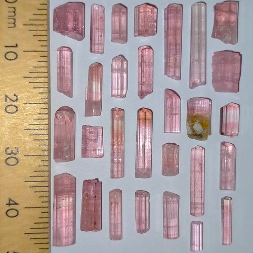 Pink Tourmaline parcel rough loose raw natural crystals Elbaite gems ...