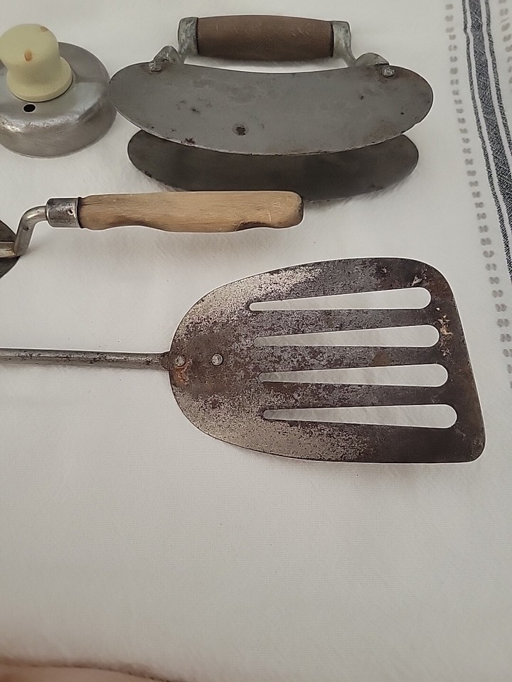 5 Decorative Farm house Wood Handle Beautiful Patina Metal Kitchen ...