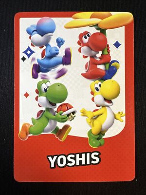 Super Mario Wonder Promo Trading Card, Yoshis from base set, pack-fresh ...