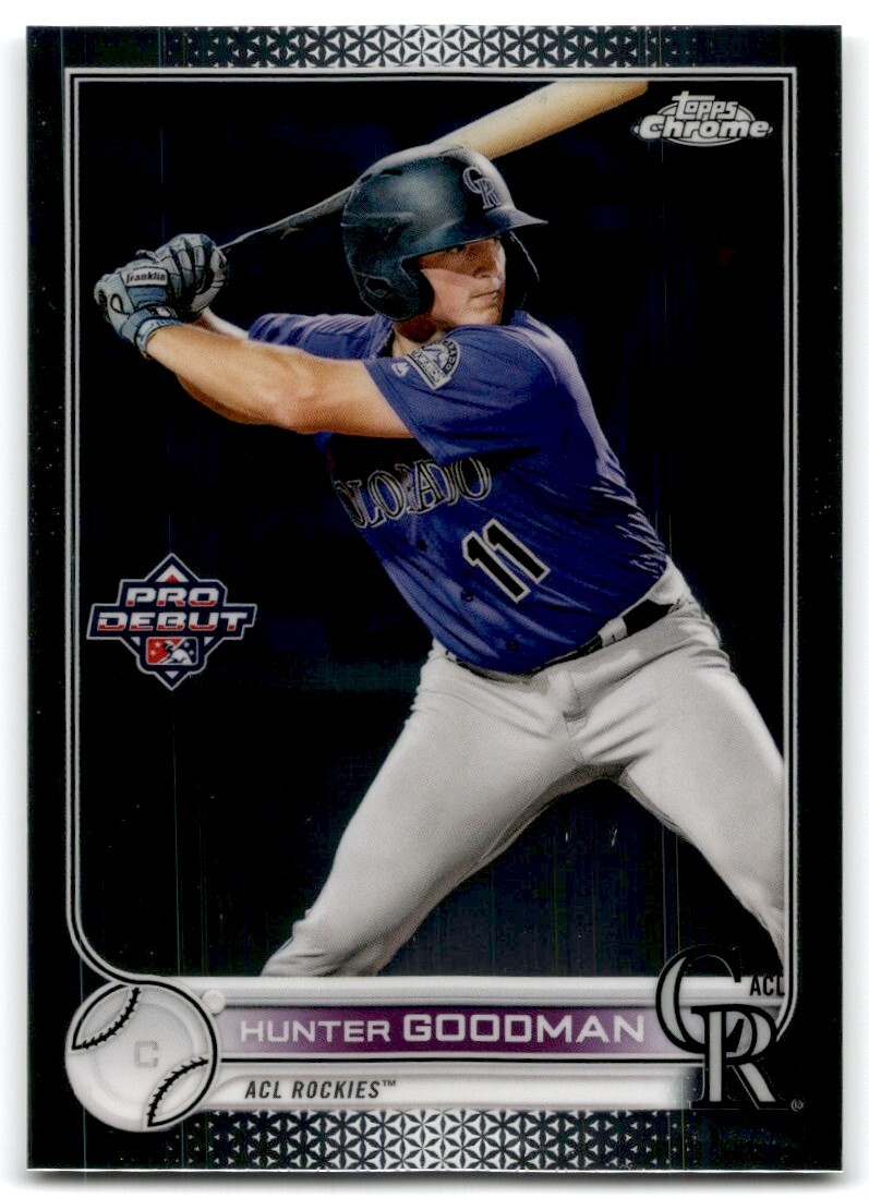 2022 TOPPS PRO DEBUT CHROME HUNTER GOODMAN ACL ROCKIES #PDC-46 | eBay