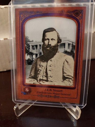 JEB Stuart #7/10 2022 Historic Autographs #4A Civil War Counterparts ...