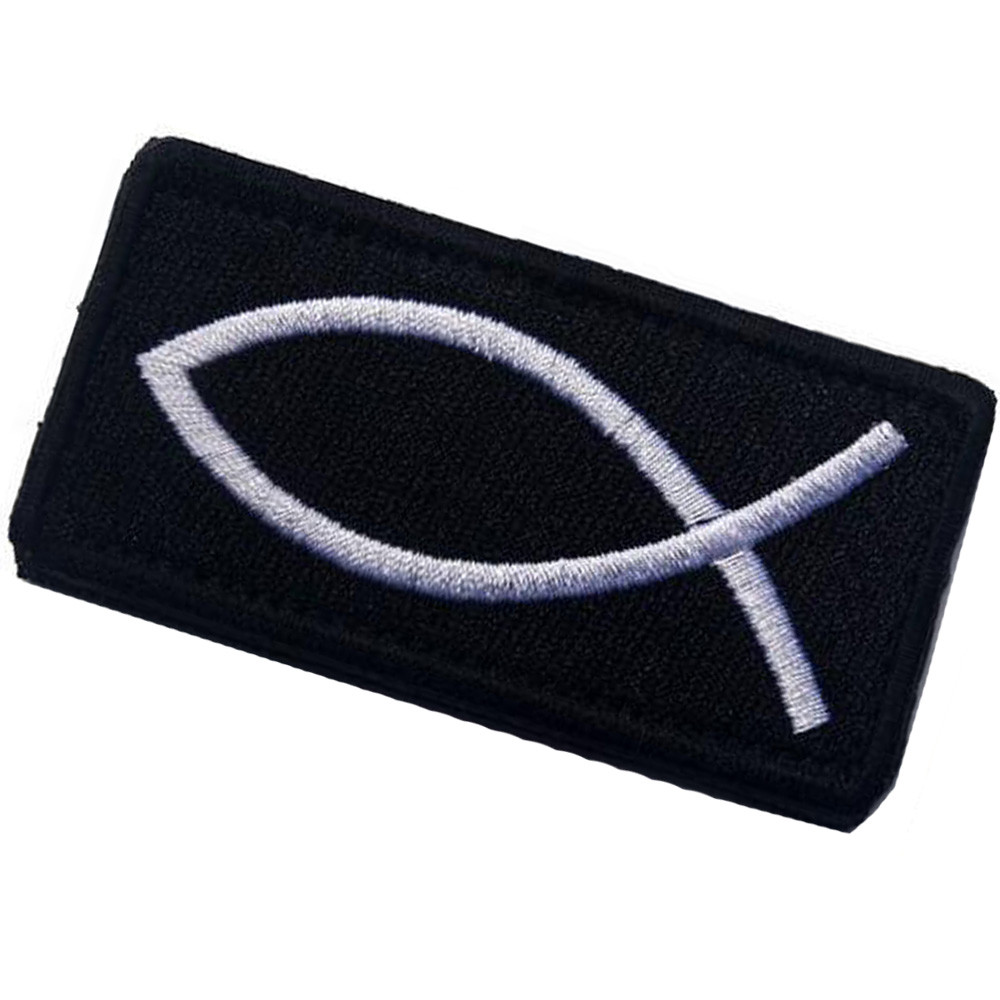 JESUS FISH 3D U.S. ARMY USA TACTICAL PATCHES BADGE EMBROIDERED PATCH ...