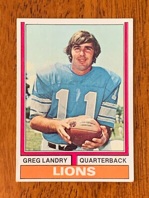 1974 Topps Football #275 - Greg Landrey, Detroit Lions - Excellent/Mint ...