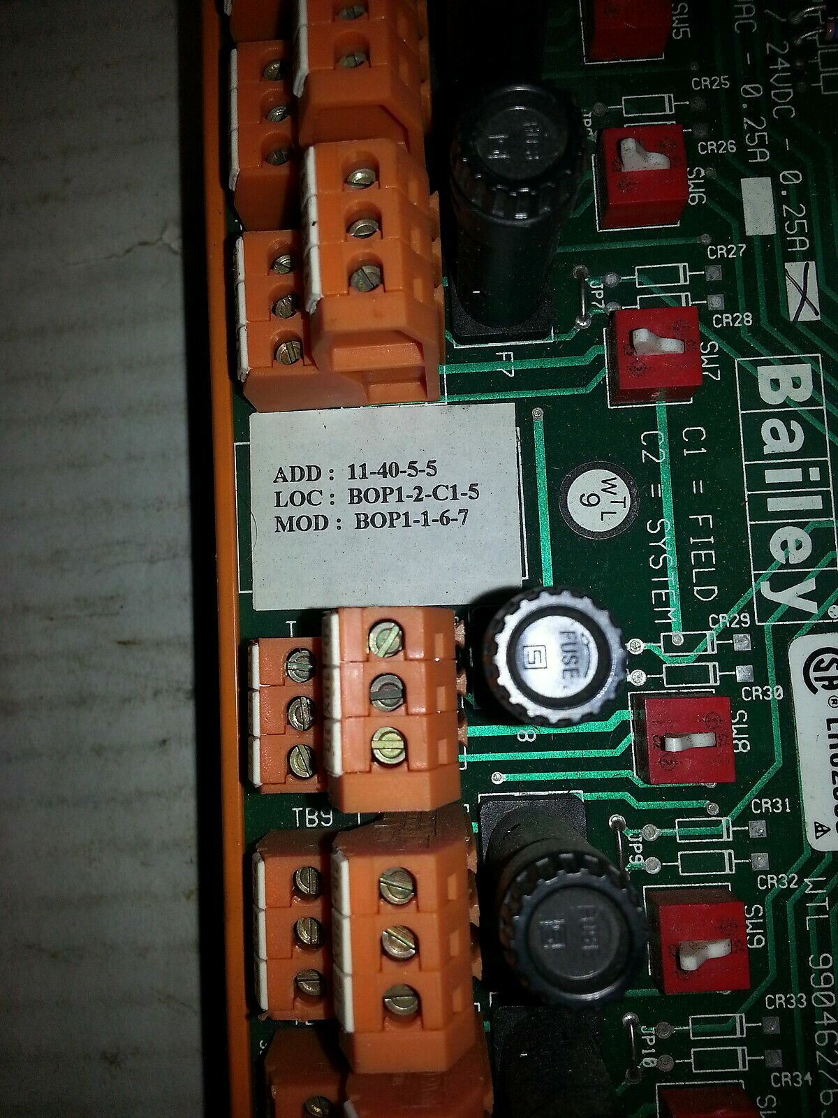 BAILEY NRDI01 TERMINATION INPUT MODULE BOARD L700710D1 | eBay