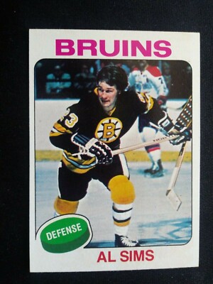 1975-76 Topps Hockey Card # 136 Al Sims - Boston Bruins | eBay