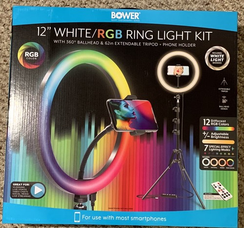 Bower 12" RGB Ring Light Studio Kit with Special Effects NEW in box | eBay