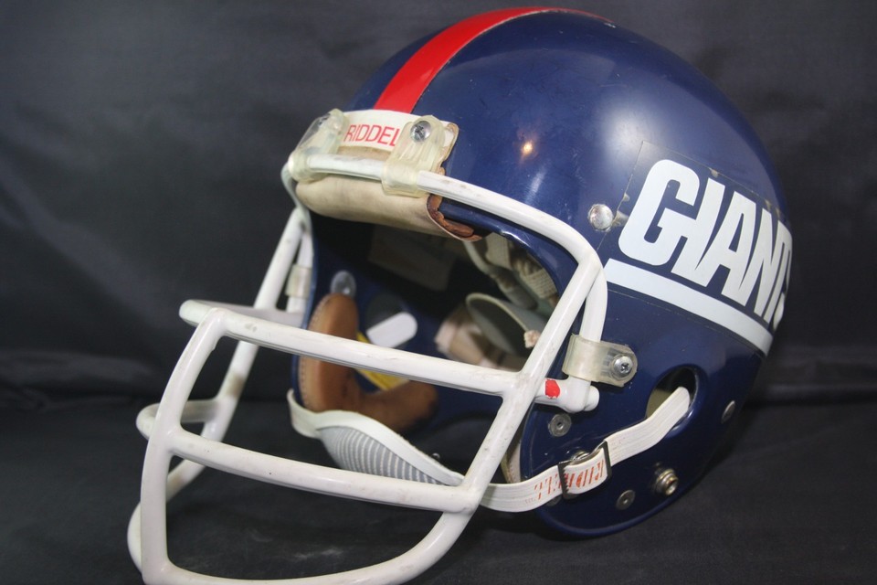 Vtg 1980 New York Giants Game Worn Used Riddell TK Suspension Football ...