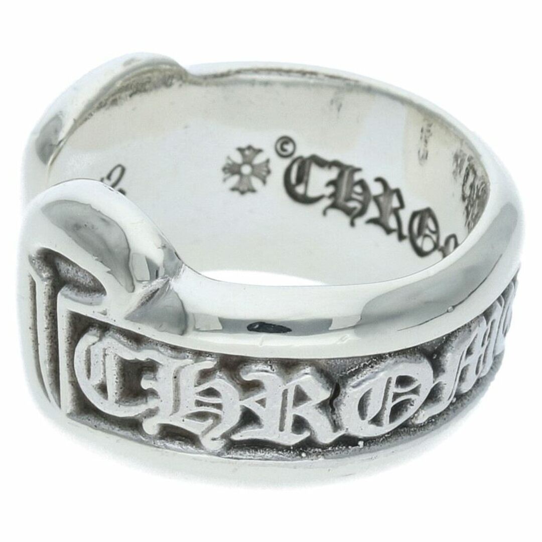Chrome Hearts SM SCROLL LABEL Small Silver Ring Mens … - Gem