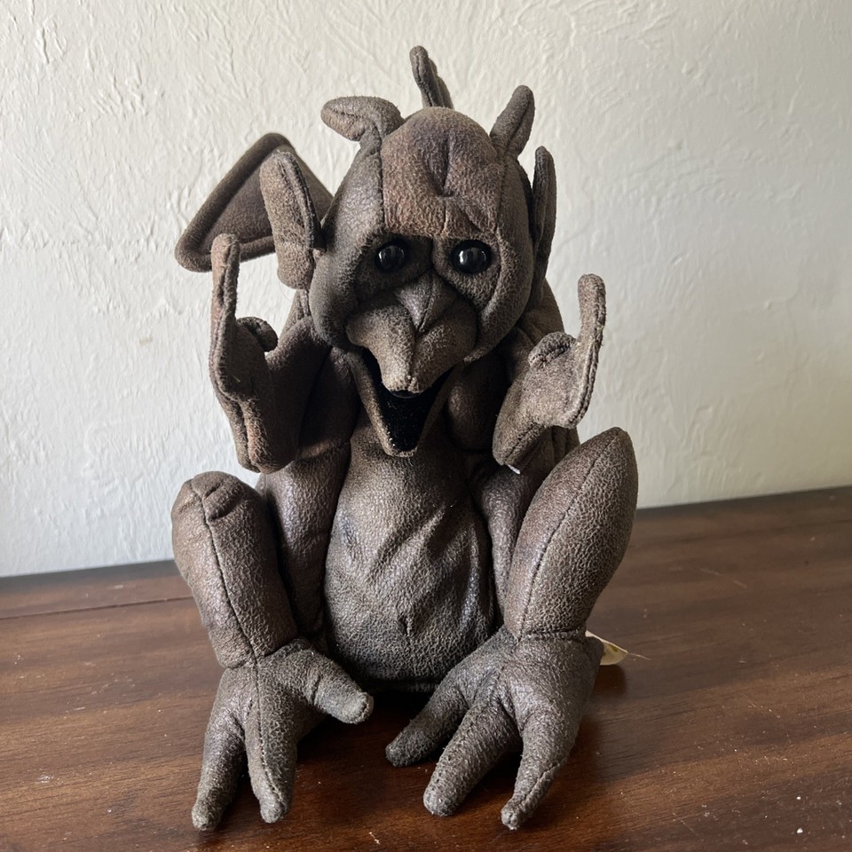 Folkmanis Gargoyle 9" Plush Hand Puppet Retired Gothic Mythical Fantasy ...