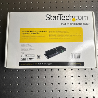 StarTech 4 Port Industrial USB 3.0 Hub (ST4300USBM) 65030841603| eBay