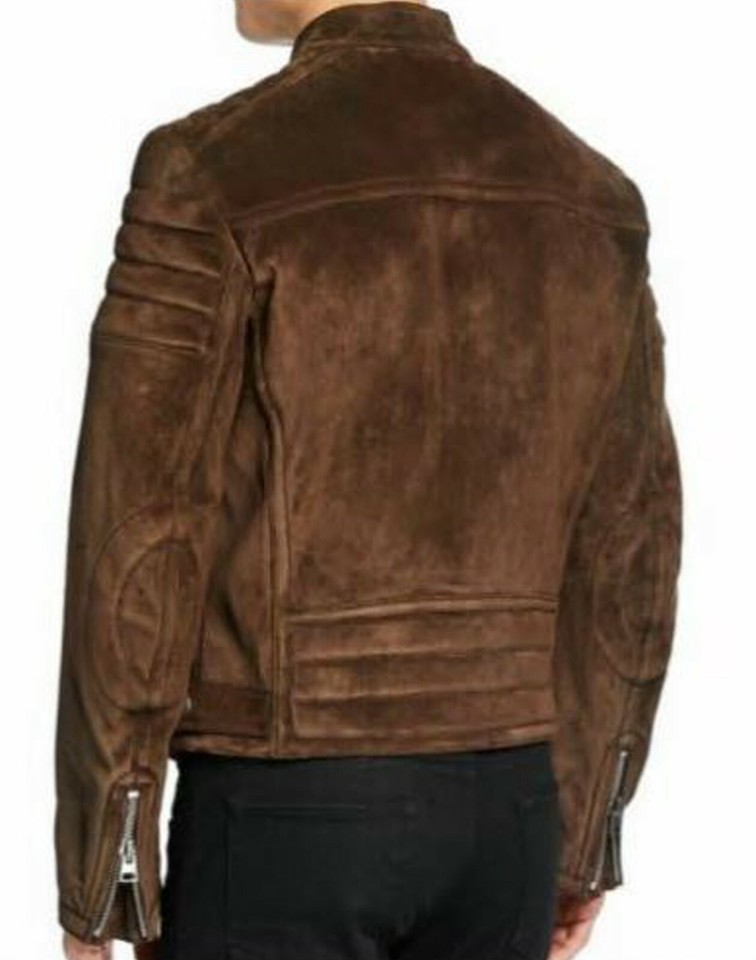 Men Premium American Brown Suede Leather Cowboy Jacket Stunning ...