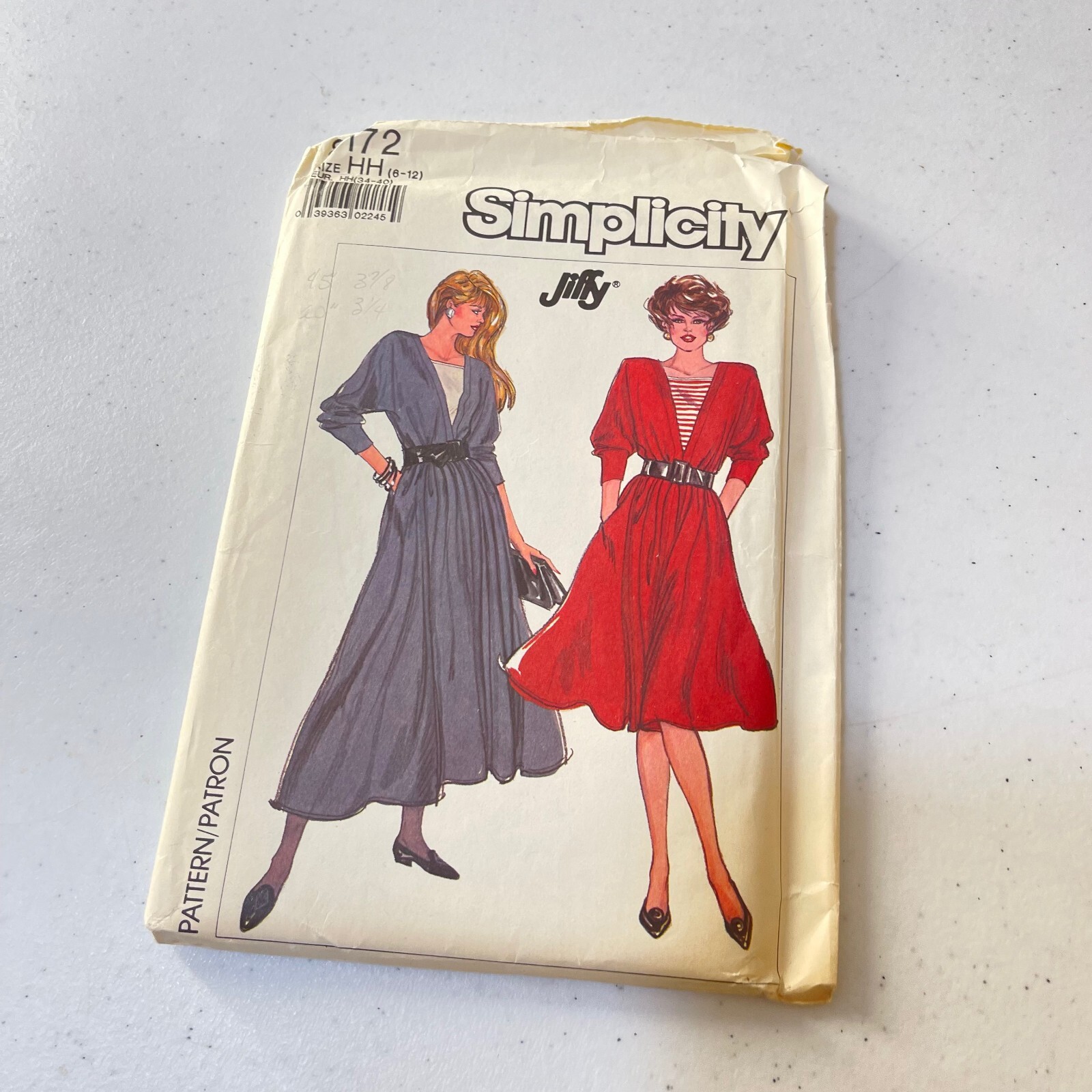 vtg sewing pattern simplicity womens 6 dress pockets 8172 | eBay
