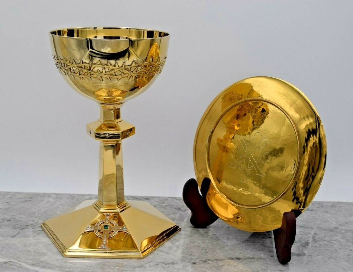 Rose Glaze Chalice Chalice & Paten Communion Set - Crown Of Thorns ...