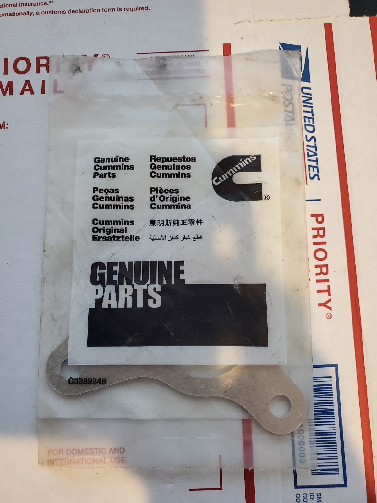 Genuine Cummins Aftertreatment Gasket CPN 5418557 Unopened for sale ...