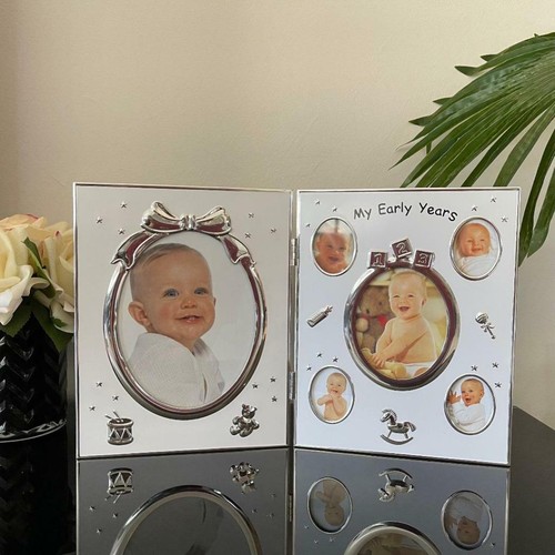 Baby's Early Years Picture Photo Frame Keepsake Newborn Baby Shower Boy ...