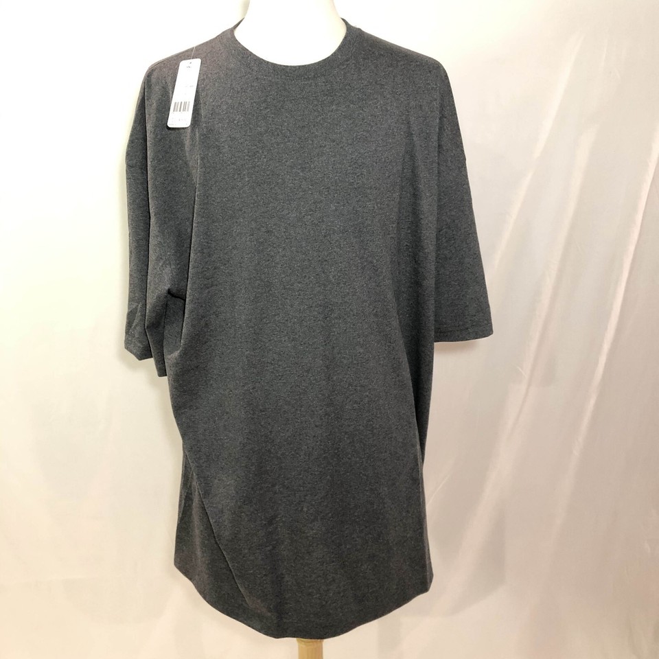 Mens Heavyweight T Shirts Plain Short Sleeve Tee Cotton BIG TALL 4XL to ...