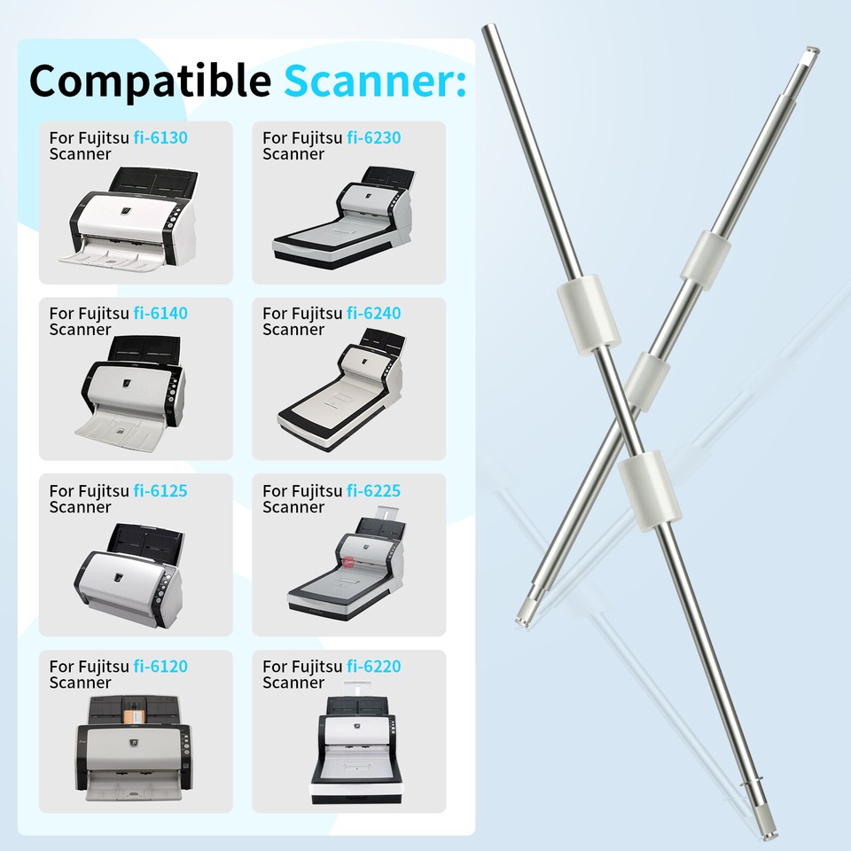 2Set PA03630-G205 PA03540-G078 Feed Exit Roller Kit For Fujitsu FI-6130 ...