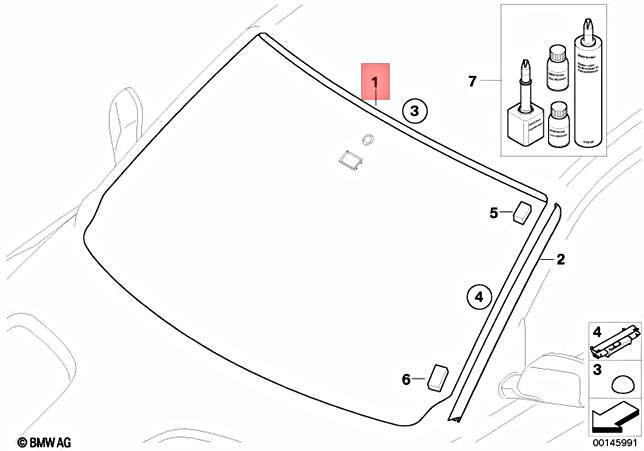 Genuine BMW X3 E83 2003-2010 Windshield Upper Moulding Trim OEM ...