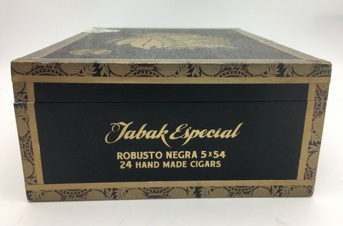 Tabak Special Coffee Infused Cigar Box Solid Wood Chain Hinged Robusto ...