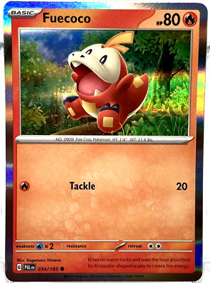 Fuecoco HOLO Pokemon TCG Card 034/193 | eBay