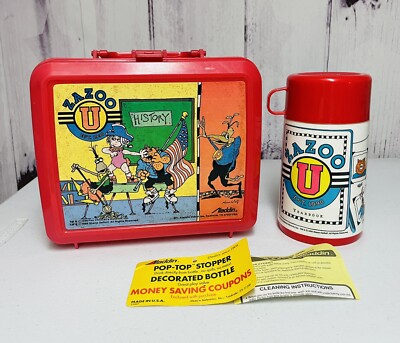 Vintage 1990 Aladdin Zazoo U Lunchbox With Thermos | eBay