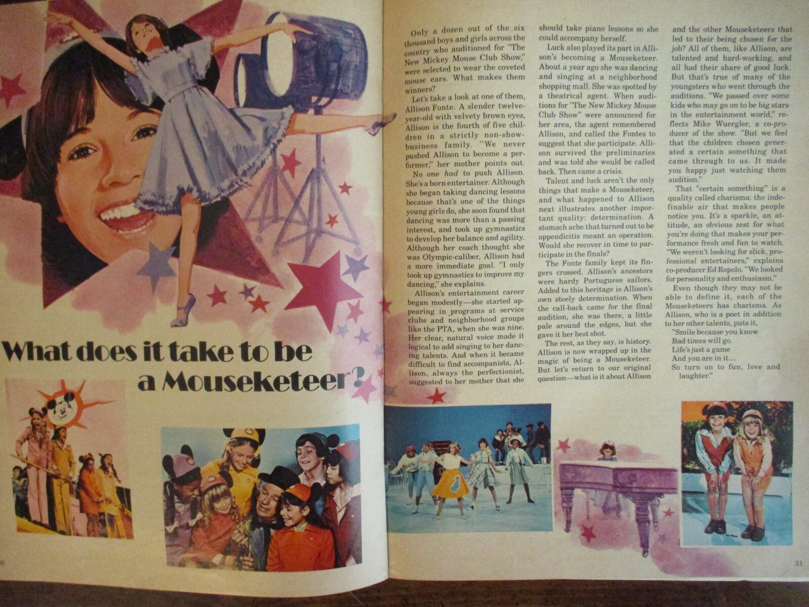 January, 1976 Disney News Mag(ALLISON FONTE/SPACE MOUNTAIN/MICKEY AND ...