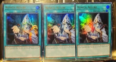 YUGIOH: 3x Runick Allure MP23-EN240 Ultra Rare 1st Edition NM FAST FREE ...