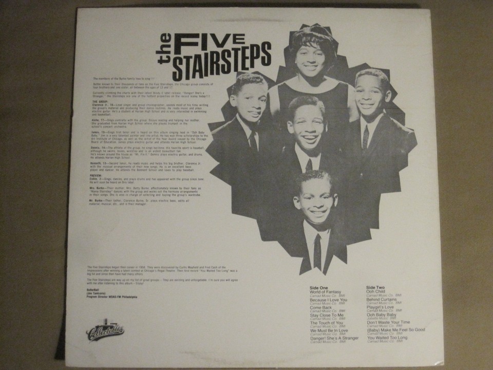 THE FIVE STAIRSTEPS LP '82 COLLECTABLES COL-5023 FUNK SOUL COMP OOH ...