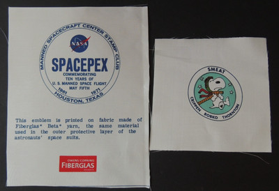 RARE VINTAGE NASA SPACEPEX & SMEAT BETA MISSION PATCHES | eBay