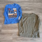 Old Navy Boys Long Sleeve T-Shirt Size 6/7 Green Mario Blue Video Game ...