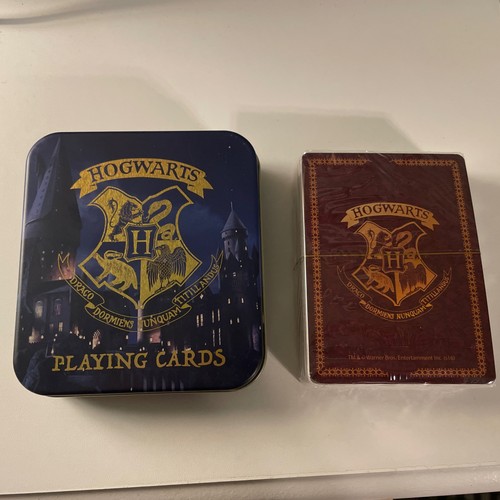 Harry Potter Playing Cards with Collectible Tin | Hogwarts School Crest ...