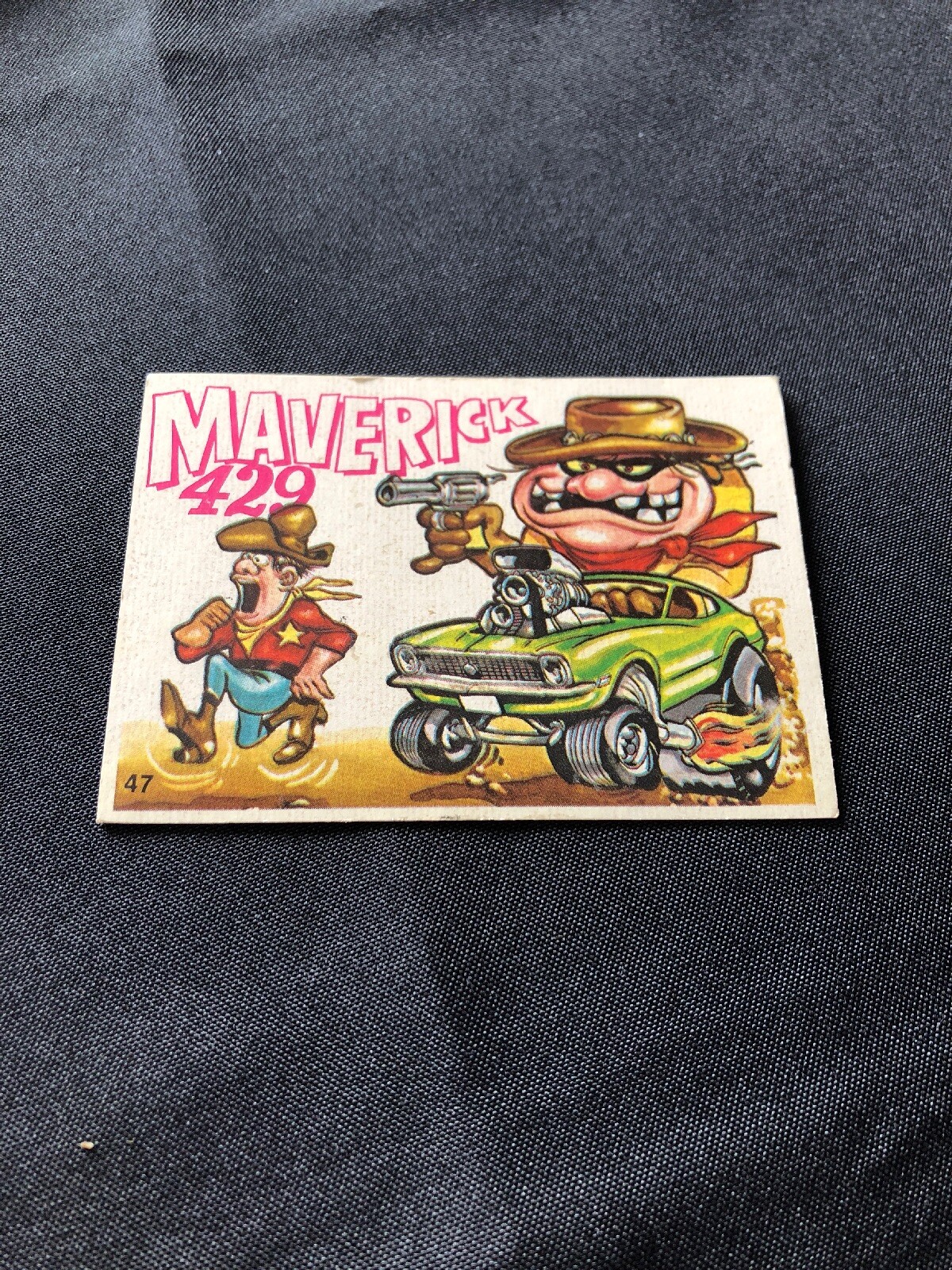 VINTAGE 1970 ODDER ODD HOT ROD DONRUSS TRADING CARD STICKER MAVERICK ...