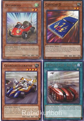 Yugioh Car Set - Decoyroid + Cardcar D + Geargiaccelerator + Spyral ...