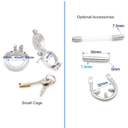 New Male Double Locking Clamshell Chastity Cage Device Openable ...