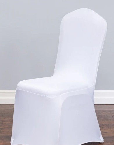 White 12PCS Stretch Spandex Chair Covers Wedding Banquet Decoration | eBay