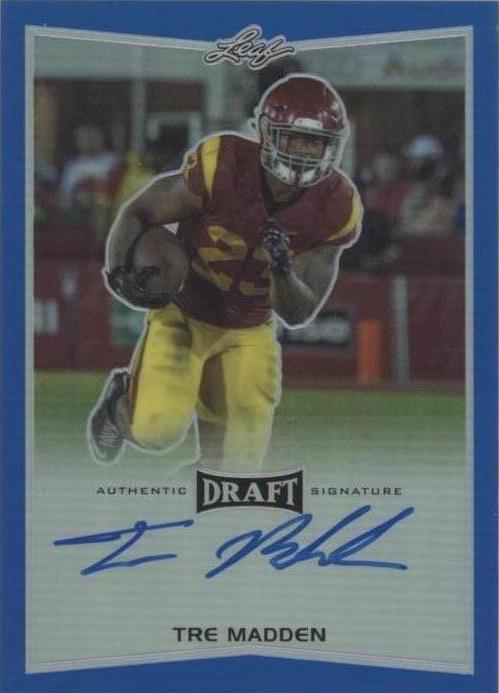 2016 Leaf Metal Draft - Tre Madden #BA-TM1 Blue Prismatic /50 (AU, RC ...