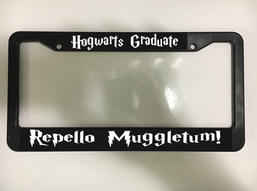 Hogwarts Graduate Repello Muggletum! for Harry Potter License Plate ...
