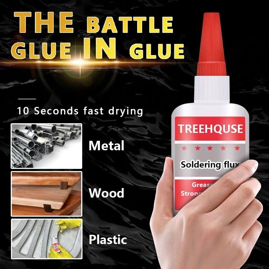Waterproof Quick-Dry Super Glue – Multi-Functional Adhesive for Wood ...