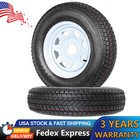 2 Pack ST175/80D13 Trailer Tires 175 80 13 Trailer Tire 5 Lug 6 Ply ...