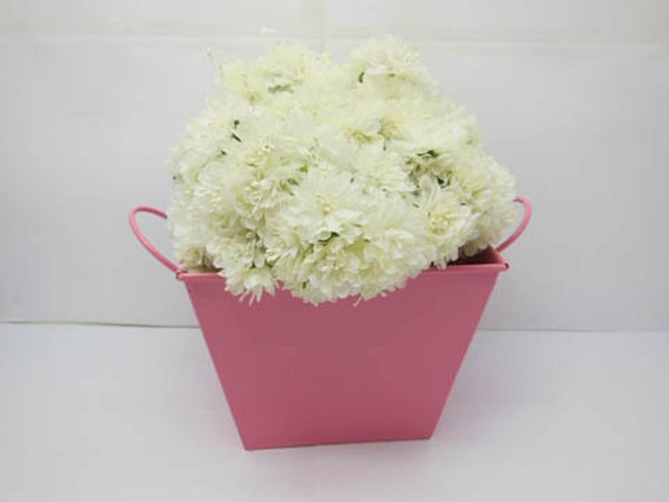 10X Square Metal Bucket with Handles for Wedding Favor - Pink | eBay