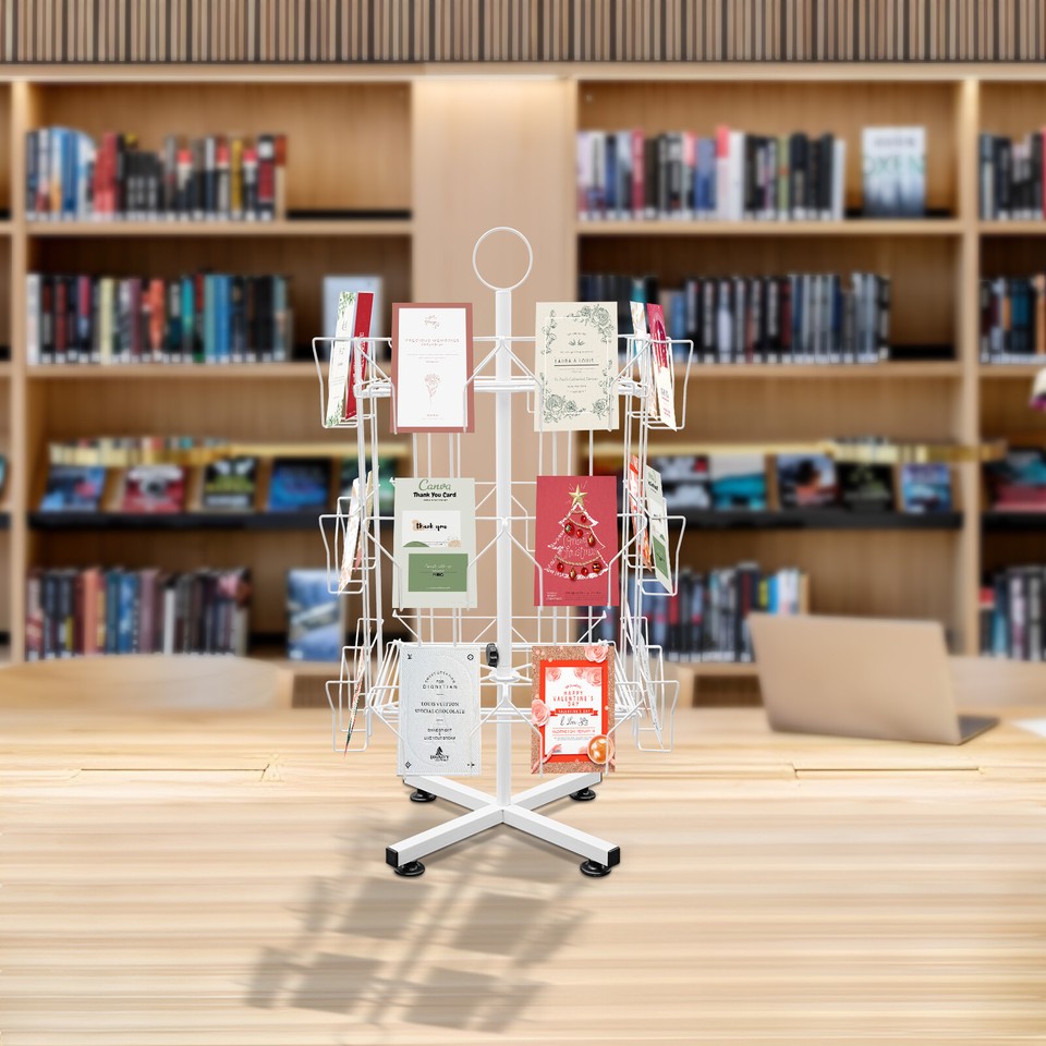 3tier 24 Pocket 360?? Rotating Greeting Card Rack Retail Display Post ...