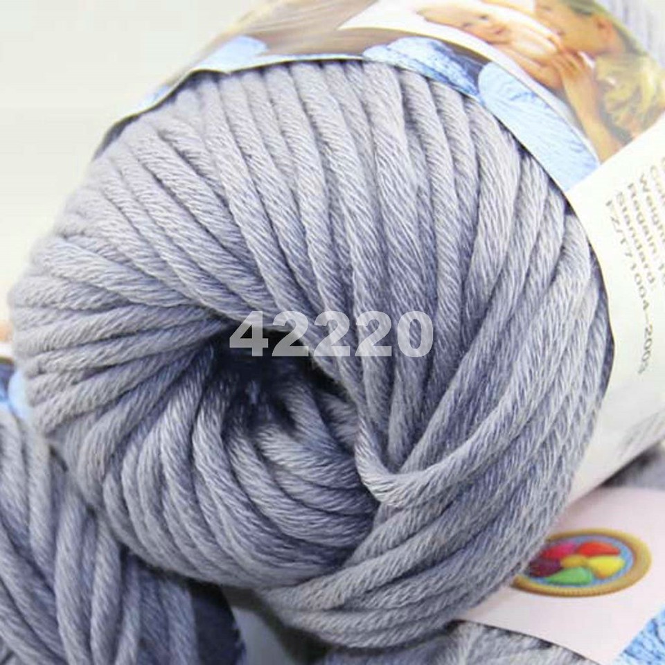 Sale 1Balls X 50g Chunky Cotton Hand Knitting Yarn Rugs Blankets ...