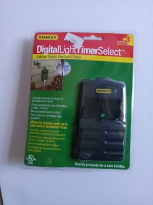 Stanley Digital Light Timer Select Outdoor Timer 51217 Christmas Lights ...