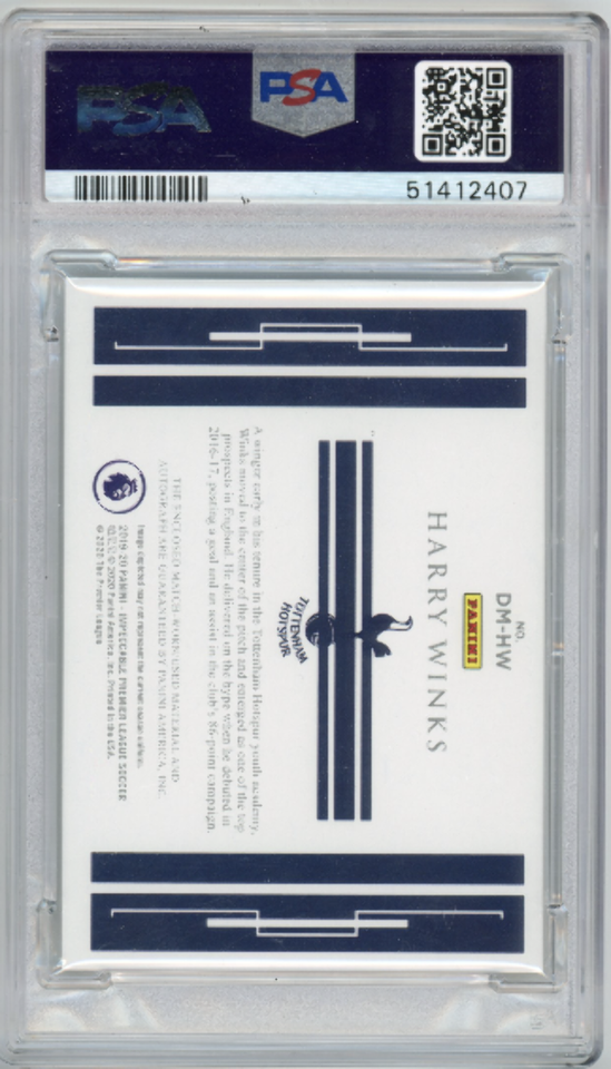 HARRY WINKS 2019 PANINI IMPECCABLE PL AUTOGRAPH AUTO PATCH GOLD #/10 RC ...