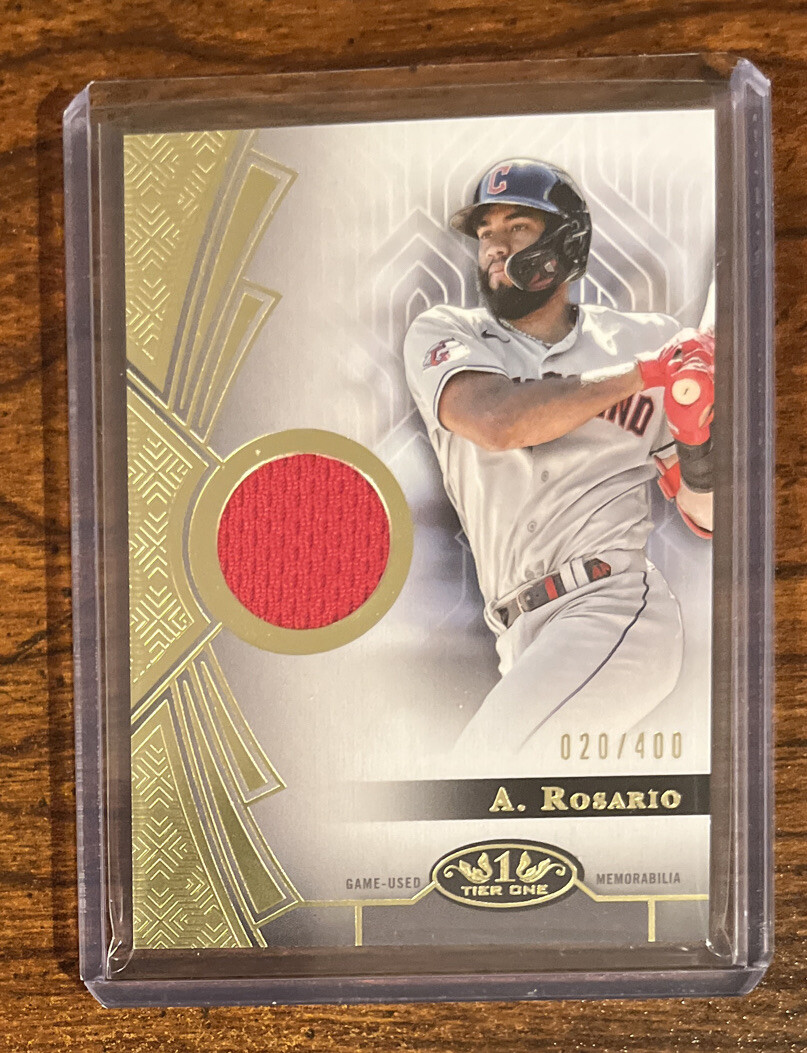 2023 Topps Tier One AMED ROSARIO GAME USED Relic Patch /400 Cleveland ...