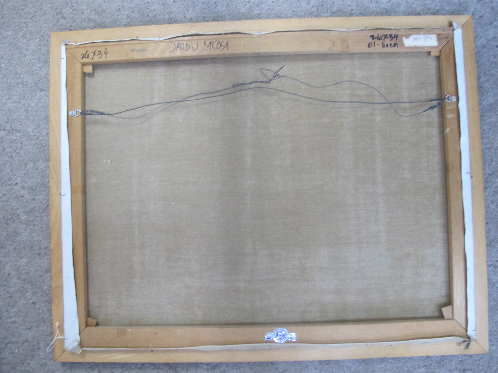 Oregon Art DAVID McCOSH Mottled Colorful ABSTRACT Signed Original Oil ...