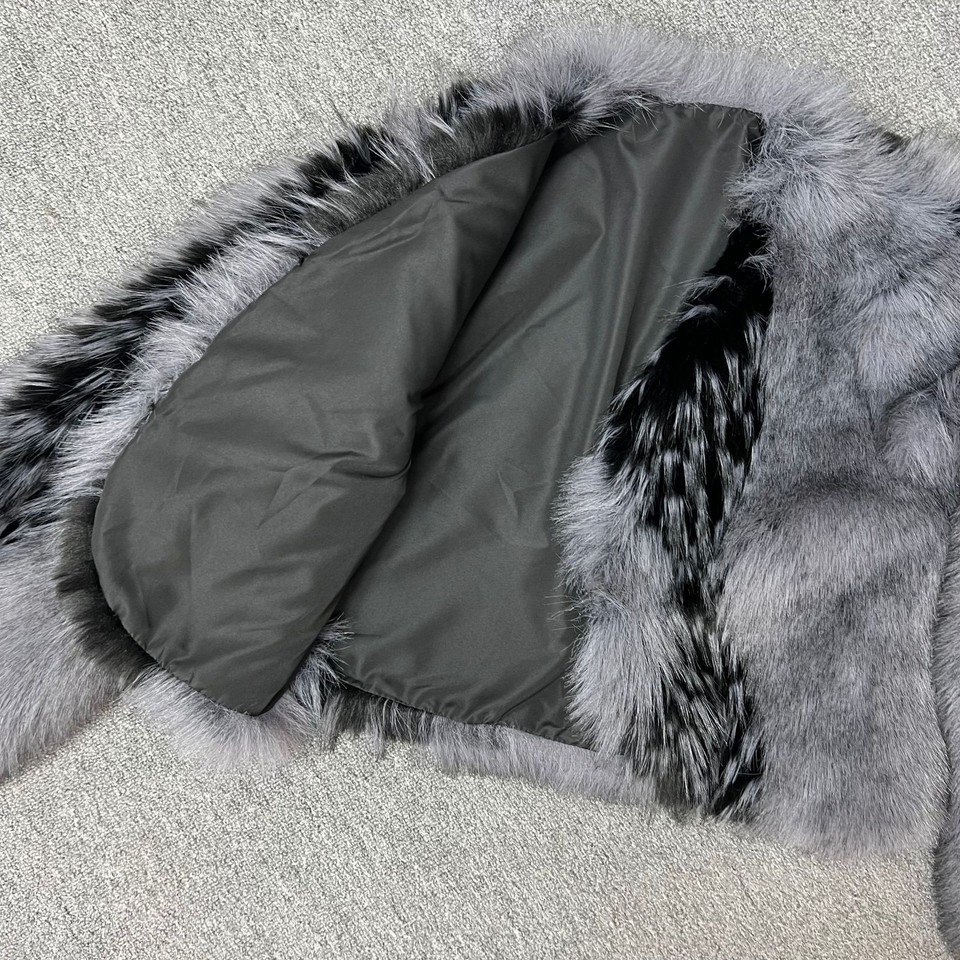 Womens Fox Fur Grass Coat Winter New Luxury Thickened Warm Fur Wool ...