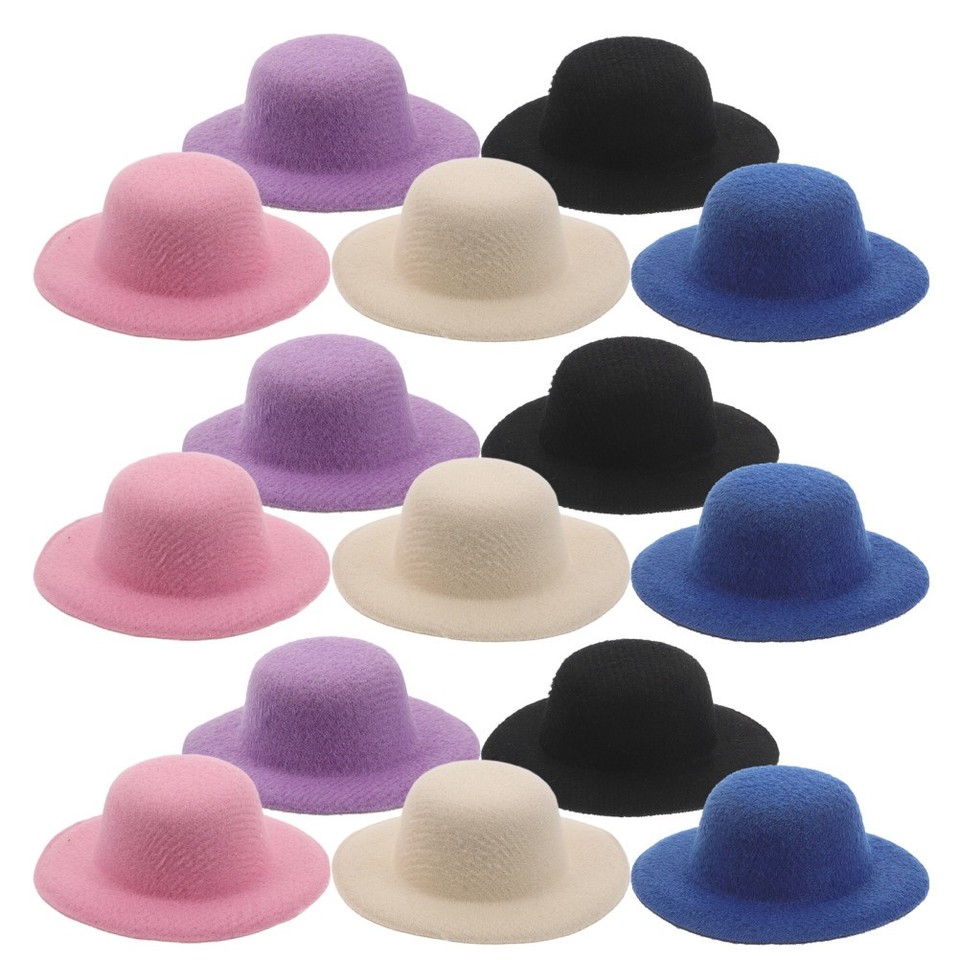 15PCS Mini Formal Hats: Tiny Party Hats Craft Miniature Caps for Dolls ...