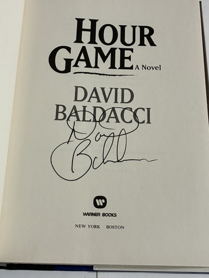 Hour Game by David Baldacci (Hardcover 2004) Signed First Edition ...
