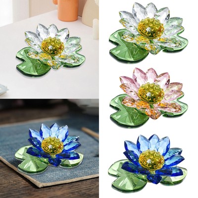 Flowers Lotus Figurine Creative Centerpiece Collectible Birthday Gifts ...